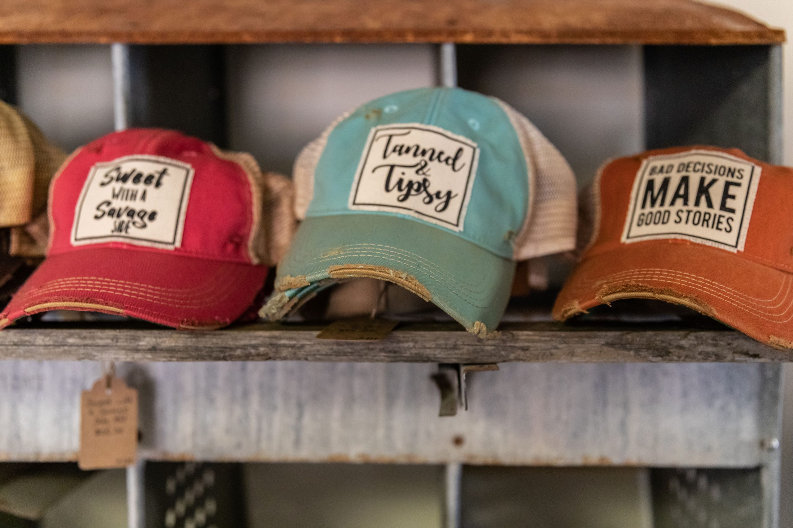 Vintage Life Distressed Trucker Hats: Bad Decisions Make Good Stories ...